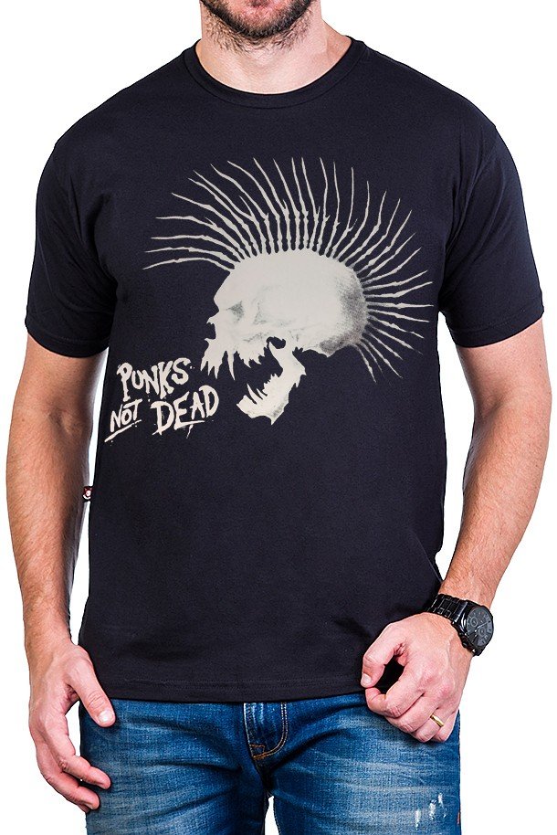 Camiseta The Exploited Punks Not Dead 100% algodão - UNISSEX