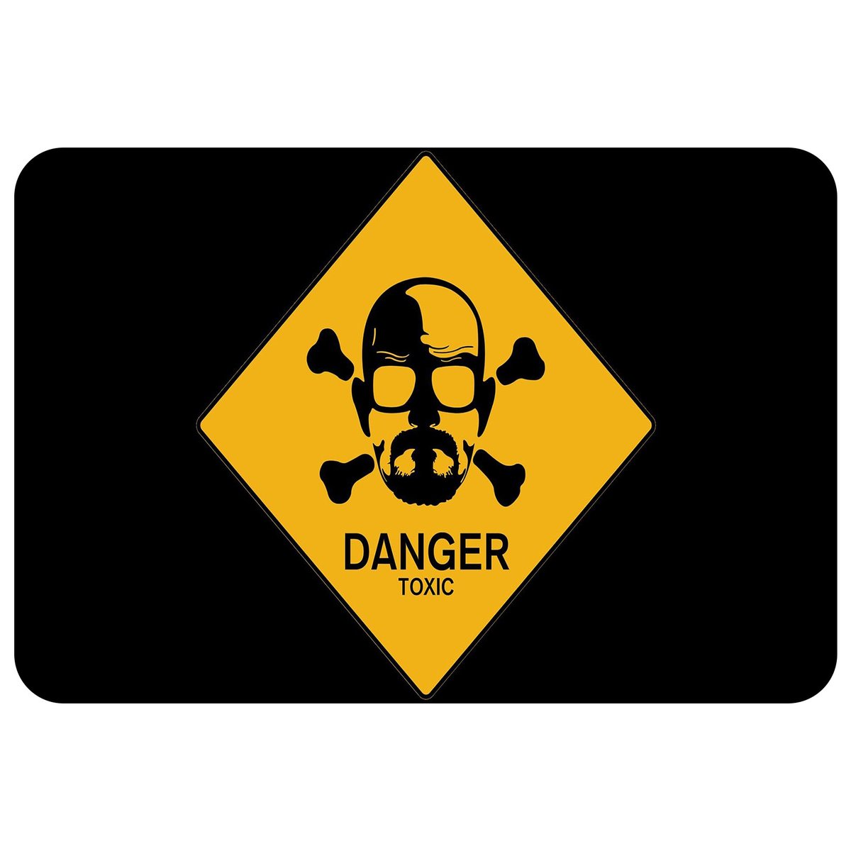 Tapete Para Porta Breaking Bad Toxic Antiderrapante