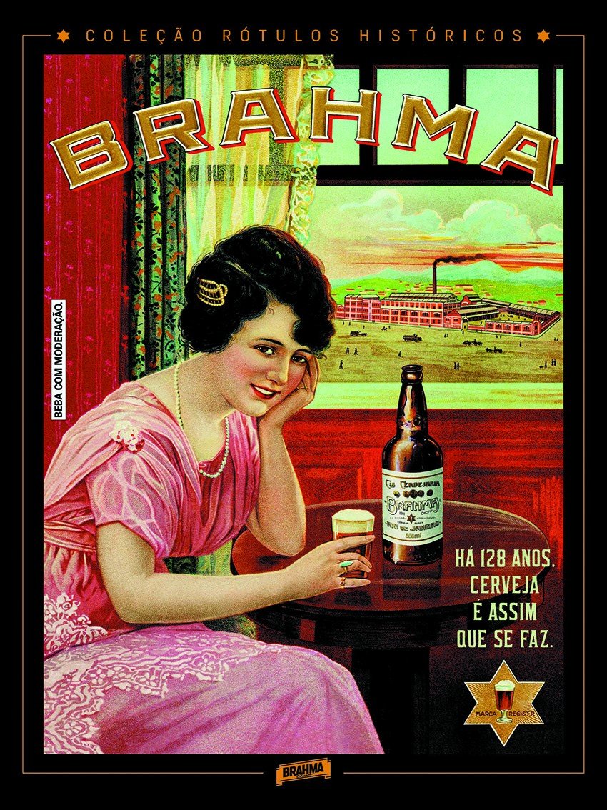 Placa Decorativa Brahma Fabrica