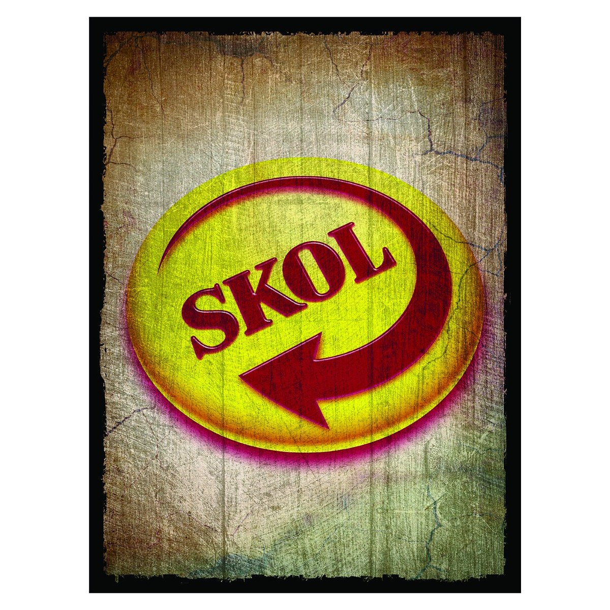 Placa Decorativa Skol Logo