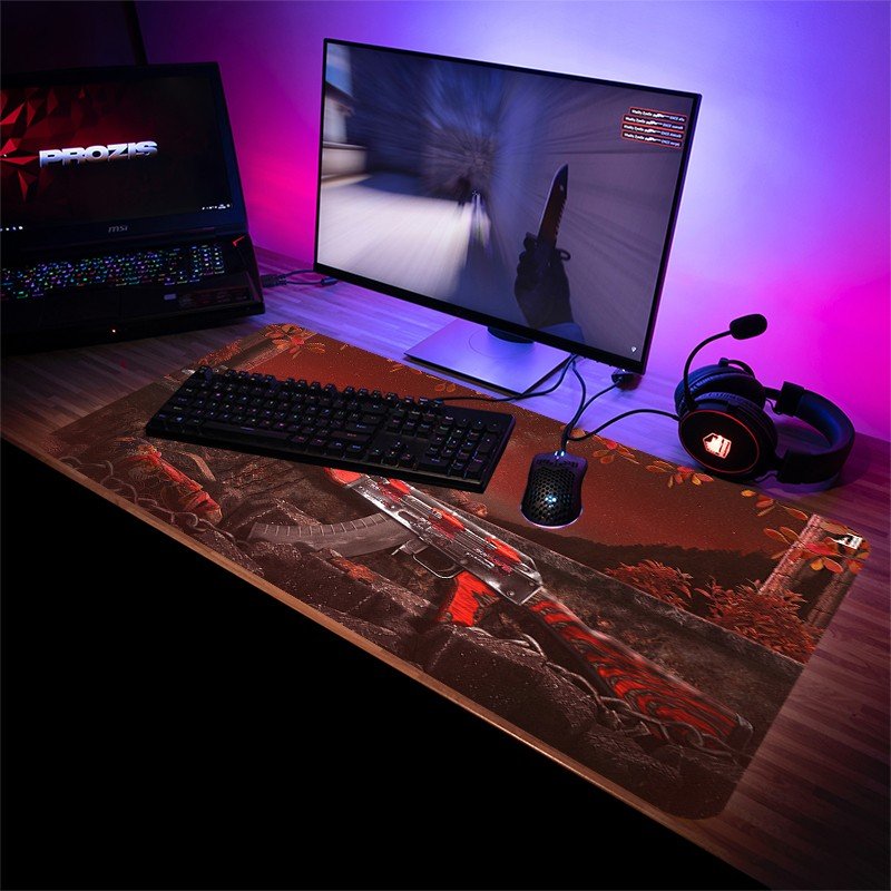 Mouse Pad Gamer Counter Strike Global Offensive AK-47 Vermelha