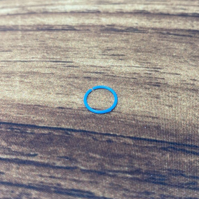 Piercing de Nariz Argola Azul De Silicone