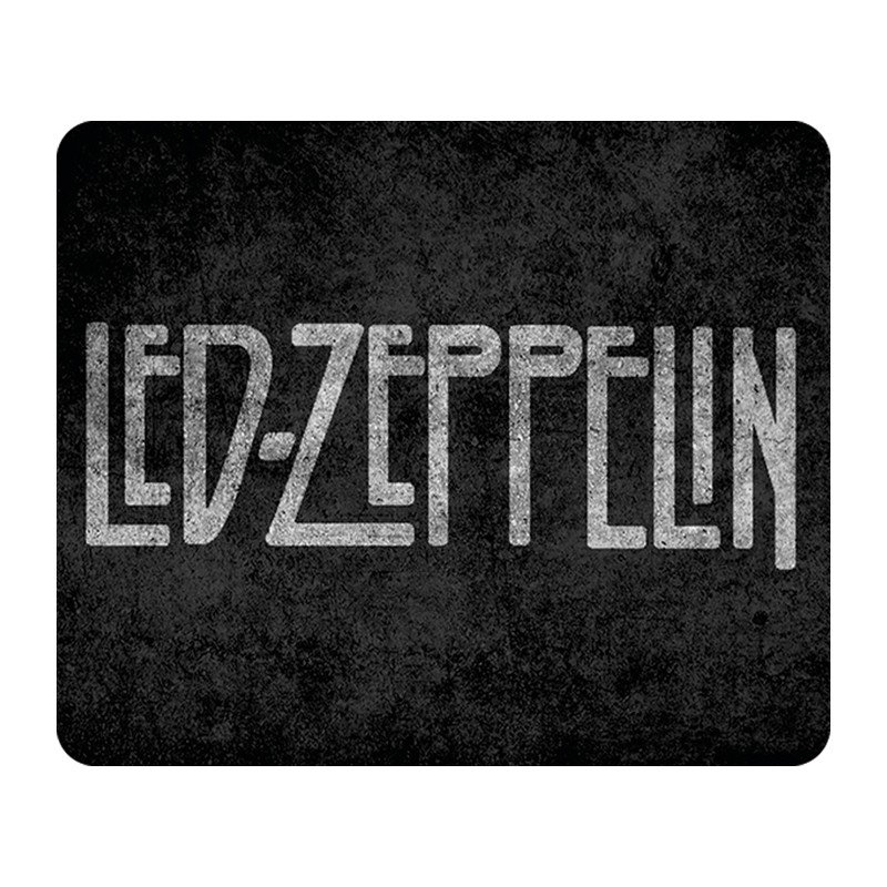 Mouse Pad Retangular Led Zeppelin Escrito Cinza Avulso