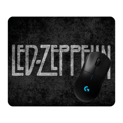 Mouse Pad Retangular Led Zeppelin Escrito Cinza Avulso