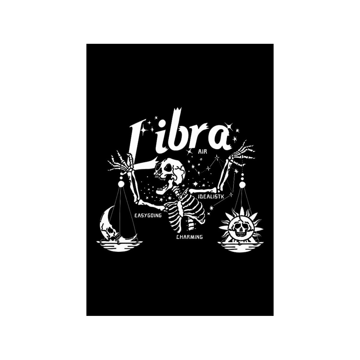 Placa Decorativa Desenho Signo de Libra