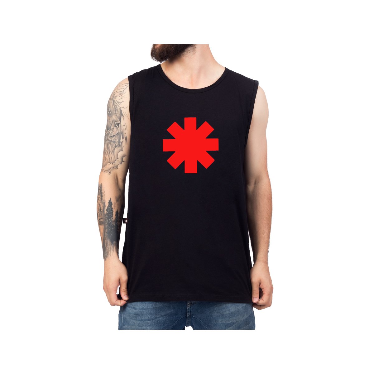 Regata Logo Vermelho RHCP 100% Algodão - Unissex